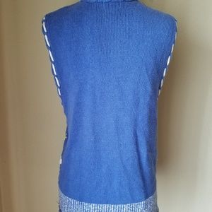 Koret | Sweaters | Koret Francisca Napa Valley Blue Sweater Vest | Poshmark